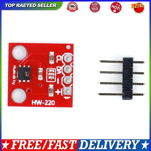 DIGITAL TEMPERATURE HUMIDITY Sensor Board I2C HTU21D Sensor Board GY ...
