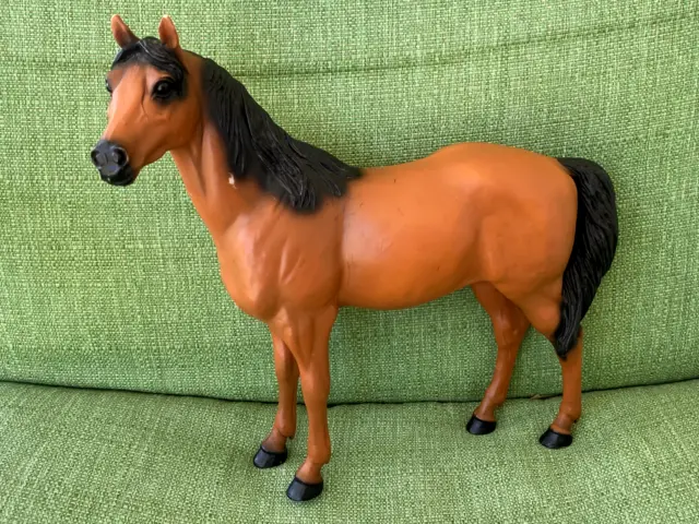 VINTAGE BLUE RIBBON Ranch Stables Quarter Horse Toy Figure Chestnut ...