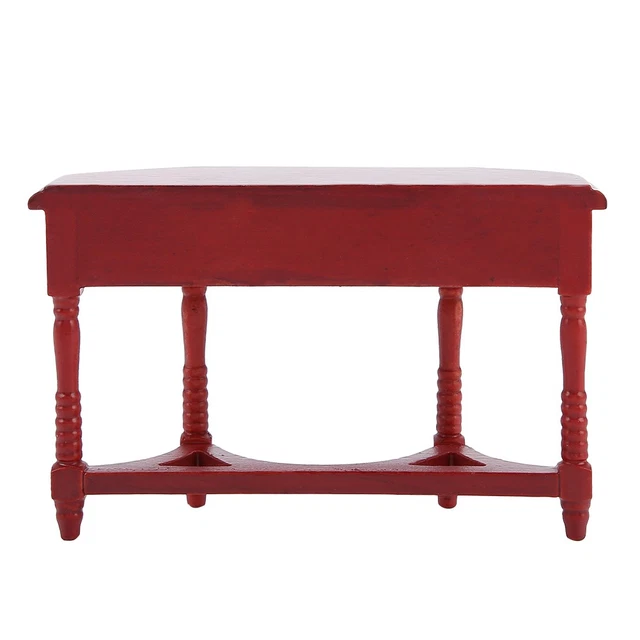 1:12 SCALE DOLLHOUSE Half Round Table Model Miniature Mini Wooden ...