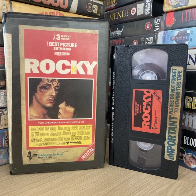 ROCKY - CUT Carton Ex-rental VHS - Stallone - Intervision Rental £2.99 ...