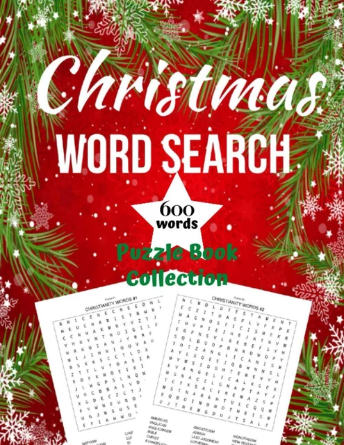 CHRISTMAS WORD SEARCH PUZZLE BOOK COLLECTION: Large Print for Seniors ...