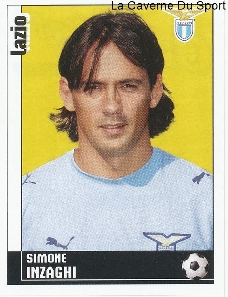 SIMONE INZAGHI ITALY Lazio Rare Update Sticker Footballers 2007 Panini ...