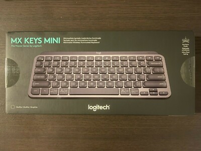 LOGITECH MX KEYS Mini Wireless Illuminated Keyboard Graphite BRAND NEW ...