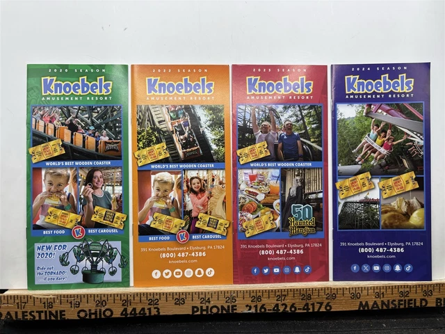 2020 2022 2023 2024 Knoebels Amusement Resort Information Brochure Lot ...