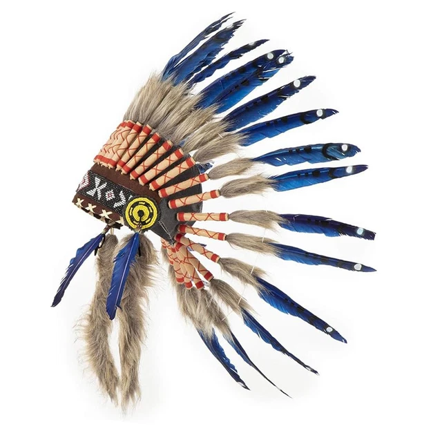 INDIAN INSPIRED FEATHER Headdress Headwear for Dance Dressing up Party Carnival £22.24 - PicClick UK