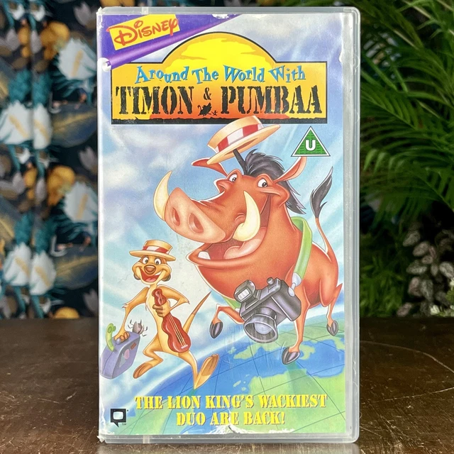 DISNEY AROUND THE WORLD WITH TIMON & PUMBAA VHS CASSETTE Video Tape ...