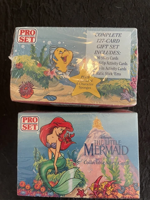 DISNEY THE LITTLE Mermaid Collectible Story Cards Pro Set 127 Cards ...