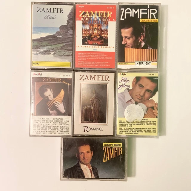 VINTAGE LOT OF 7 Zamfir Romance Solitude Greatest Hits Music Cassette ...