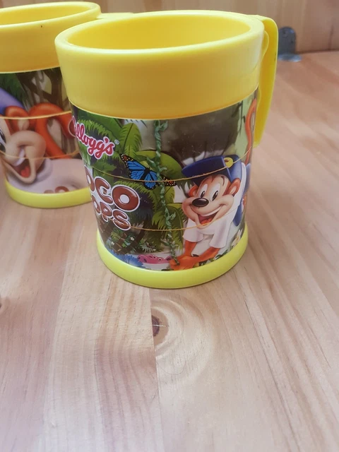 KELLOGGS COCO POPS Plastic Puzzle Mugs Beakers Collectible Cereal Cups ...