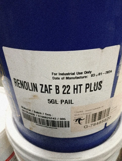 FUCHS RENOLIN ZAF B 22 HT PLUS, 5 GALLON, 47 $173.62 - PicClick CA