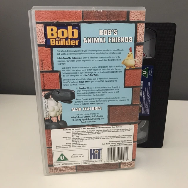 BOB THE BUILDER - Vhs Video - Bob’s Animal Friends / Bobs Animal ...