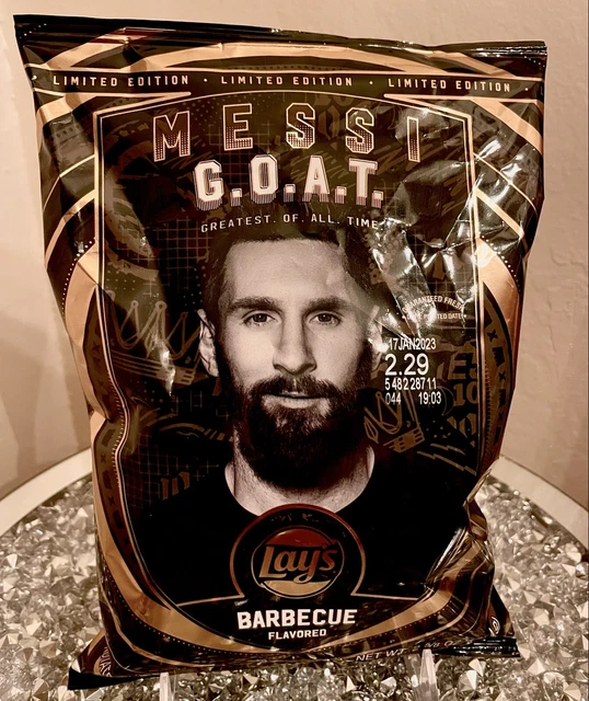 LAYS POTATO CHIP Lionel Messi G.O.A.T. Limited Edition 85g Exclusive ...