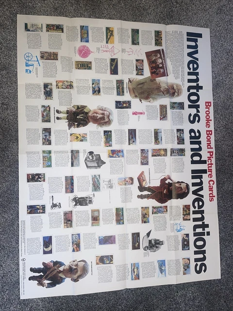 BROOKE BOND INVENTORS And Inventions Wallchart £40.00 - PicClick UK