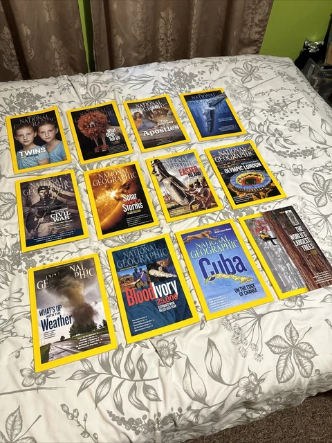 NATIONAL GEOGRAPHIC MAGAZINE Bundle 2012 Complete Year 12 Issues Full ...