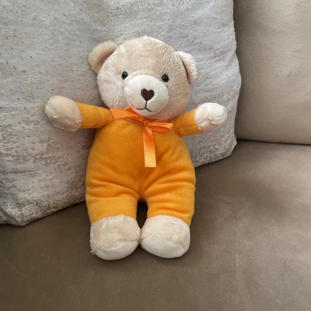 TLC &TEDDIES FOR Loving Care" Freemasons Teddy Bear ORANGE Soft Toy £8. ...