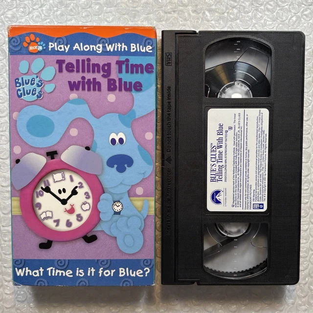 BLUES CLUES - Telling Time With Blue (VHS, 2002) £9.27 - PicClick UK