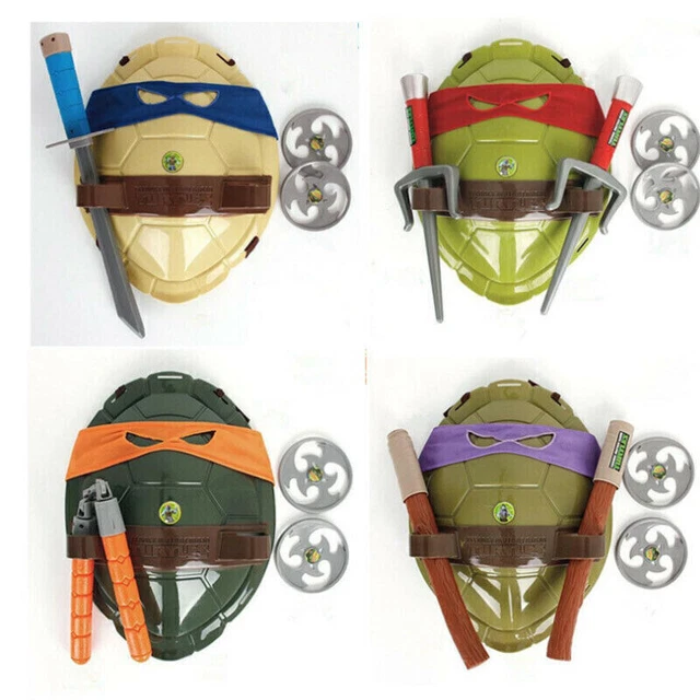 KIDS BOYS TEENAGE Mutant Ninja Turtles Party Costume Back Shell Mask ...