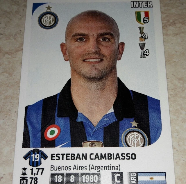 FIGURINA CALCIATORI PANINI 2011/12 INTER CAMBIASSO n°207 ALBUM 2012 EUR ...