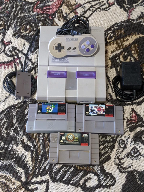 SNES CONSOLE LOT Controller Super Mario World Retro Vintage Super ...