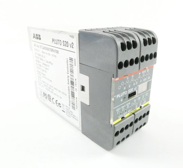 ABB PLUTO S20 v2 (2TLA020070R4700) PROGRAMMABLE SAFETY CONTROLLER £401.19 - PicClick UK