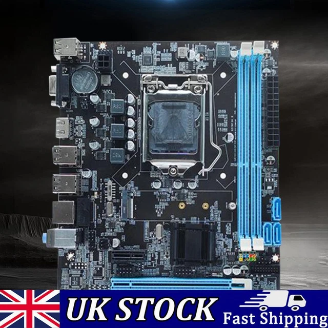 H61 MOTHERBOARD 16GB Micro-ATX Desktops MainBoard LGA1155 Socket I3/I5 ...