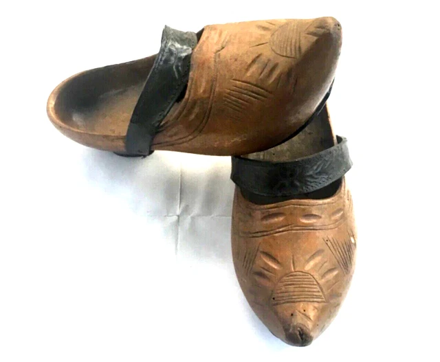 ANCIENNE PAIRE DE SABOTS ENFANT LIMOUSIN SABOT Ehemaliger Sabot Antiguo ...