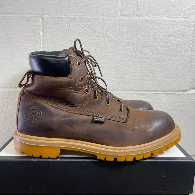 RED WING IRISH Setter 83614 Waterproof Brown Nubuck Safety Work Boots ...