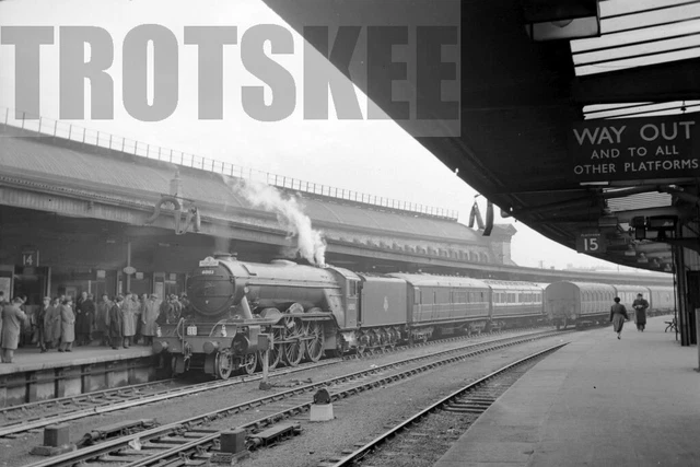 LARGER NEGATIVE BR British Railways Steam Loco 60103 Class A3 1955 £4. ...
