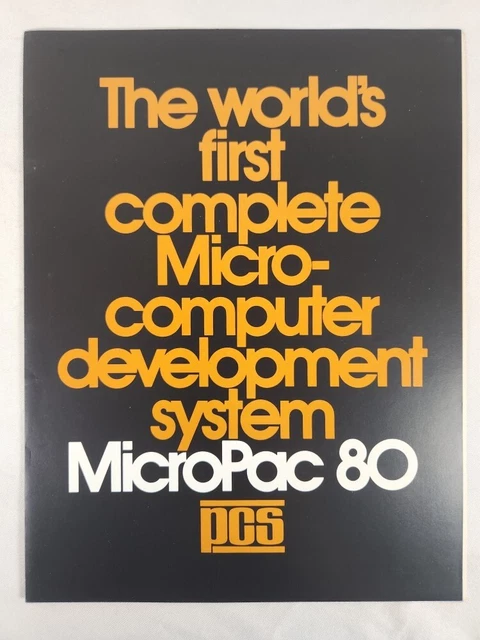 MICROPAC 80 BROCHURE World's First Complete Microcomputer Development ...