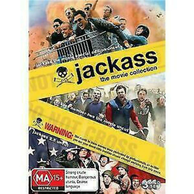 JACKASS THE MOVIE collection (DVD, 2003, 3-Disc Set) very good ...