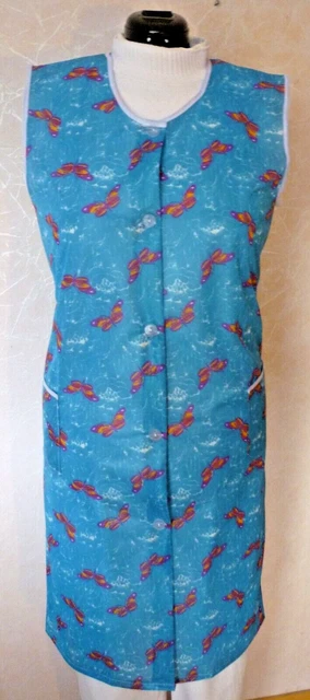 KITTELSCHÜRZE, KITTEL, DEDERON-KITTEL, Nylon-Kittel, Hauskleid, Vintage ...