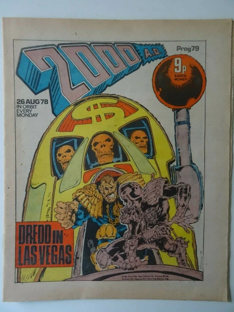 2000 A D Judge Dredd Dan Dare Comic Prog No 79 26 Aug 1978 9p