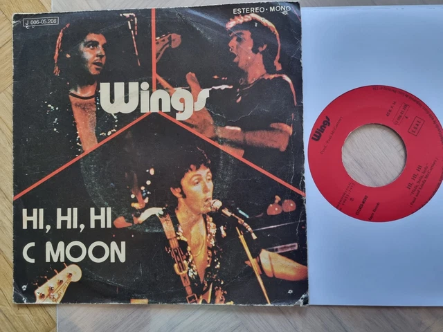7& SINGLE PAUL McCartney & Wings - Hi Hi Hi Vinyle Espagne/The Beatles ...
