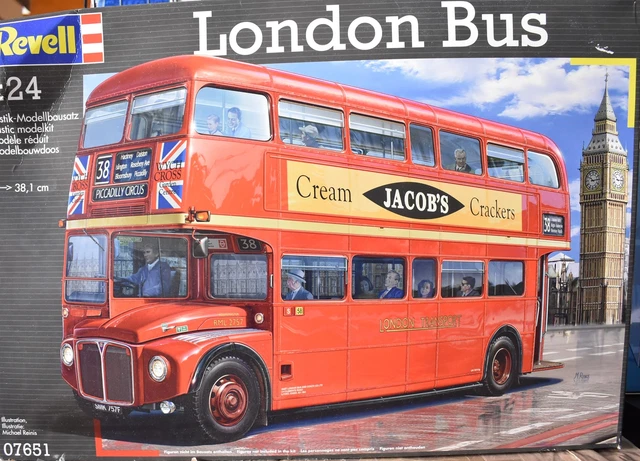 MINIATURE BUS LONDON Bus Model Kit De Montage De D'Assemblage auto 1:24 ...