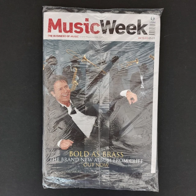 MUSIC WEEK MAGAZINE Robbie Williams 20 Years In Music Book Cliff ...