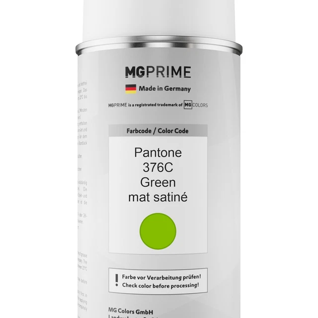 PANTONE 376C GREEN Bombe aérosol 400 ml mat satiné séchage rapide EUR 9 ...