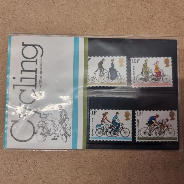 RARE CYCLING BRITISH Post Office Stamp Presentation Set 02 08 1978 ...