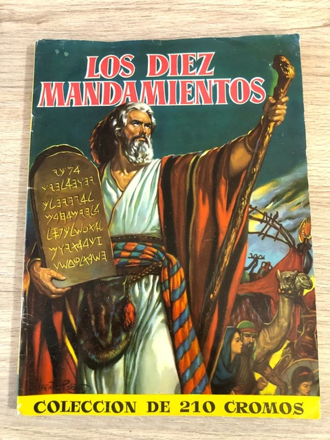 343- ALBUM CROMOS Completo LOS DIEZ MANDAMIENTOS RELIGION Bruguera 1959 Heston EUR 49,99 ...