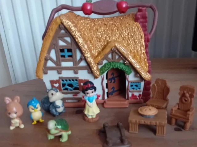 DISNEY STORE ANIMATORS Collection Littles Snow White Mirco House ...