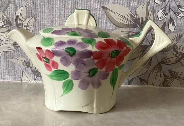 1930’S ART DECO Alfred Meakin Teapot (2 Cup) Marigold Princess Pattern ...