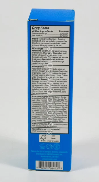 12/2025 ~ 2 Everyday UnSun FACE Sunscreen Lotion 30 LIGHT MEDIUM Matte ...