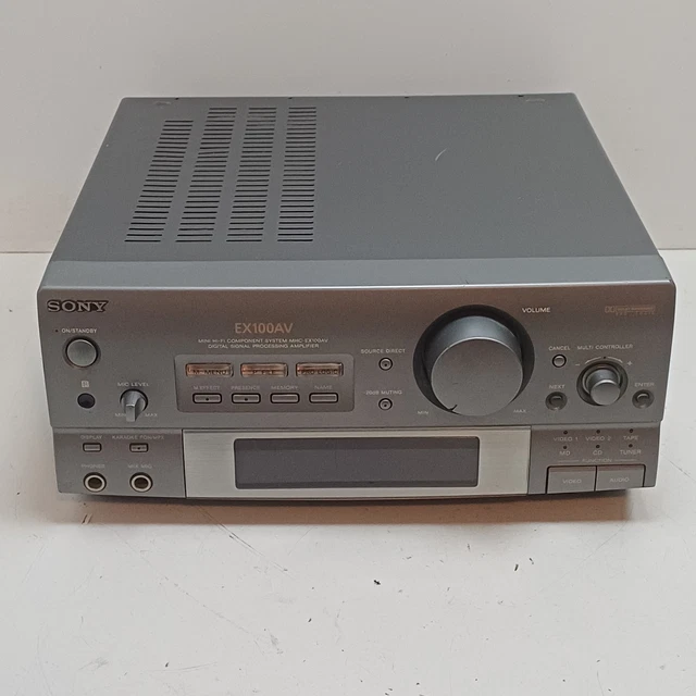 SONY MHC-EX100AV AMPLIFIER TESTED Graphic Equalizer 50 Watt Mini ...