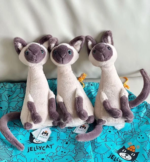 JELLYCAT IRIS SIAMESE Cat Plush Toy Cute Animal Doll Brand Valentine's ...