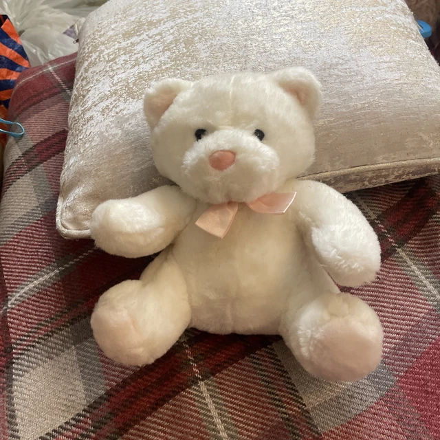 ADAMS BABY PINK teddy bear soft toy plush cuddly vintage stuffed animal ...