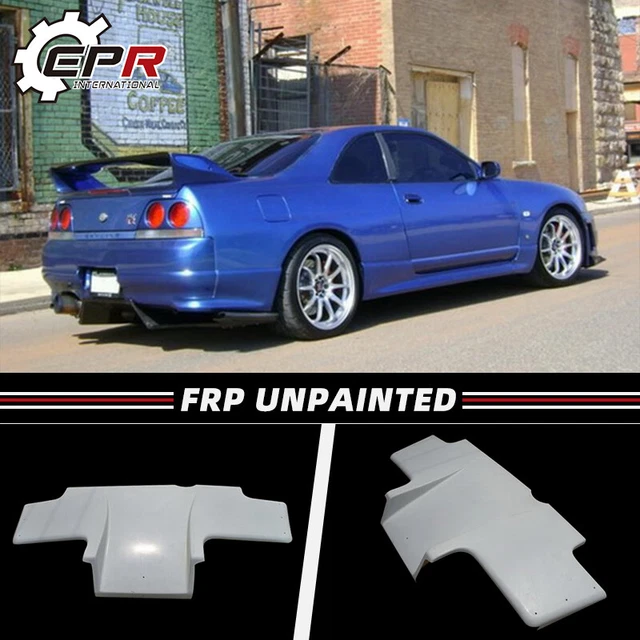 FOR NISSAN SKYLINE GTR R33 FRP Unpainted TS-Style Rear Bumper Diffuser ...