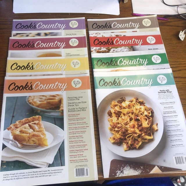 COOKS COUNTRY cook book magazines lot of 8 Variety Of Dates £21.59 ...