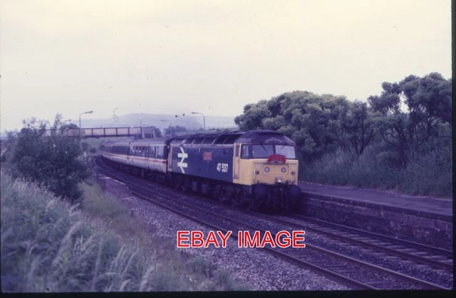ORIGINAL 35MM SLIDE CLASS 47 LOCO NO 47537 AT RUSHTON 6/88 £3.50 ...