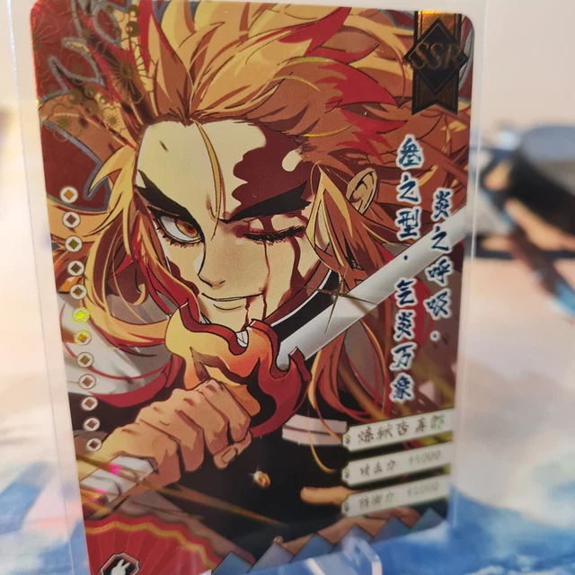 DEMON SLAYER CARD Game TCG - Rengoku Kyojuro - GOLD HOLO FOIL MINT ...
