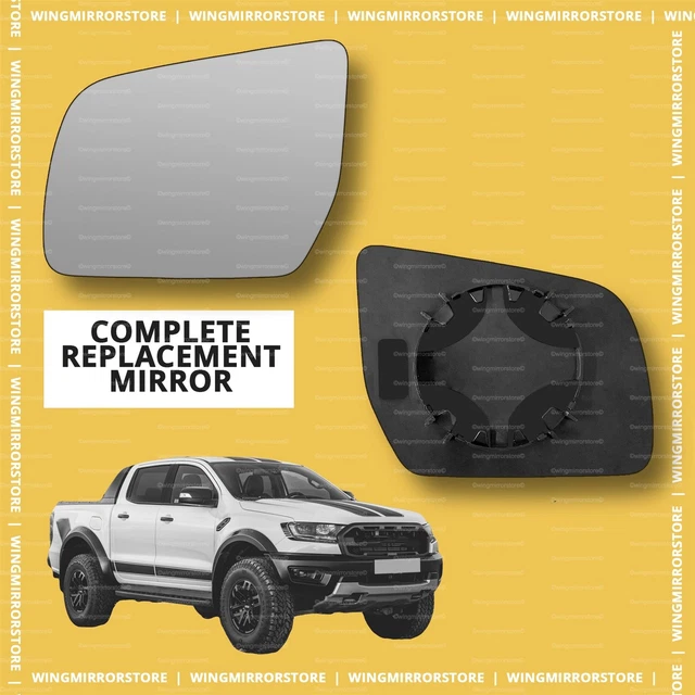 LHS LEFT SIDE for Ford Raptor Wildtrak 2012-2024 wing door mirror glass ...