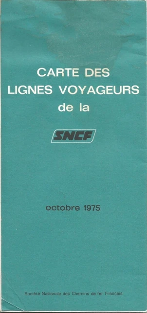 SNCF ROUTE MAP 1975 £0.99 - PicClick UK